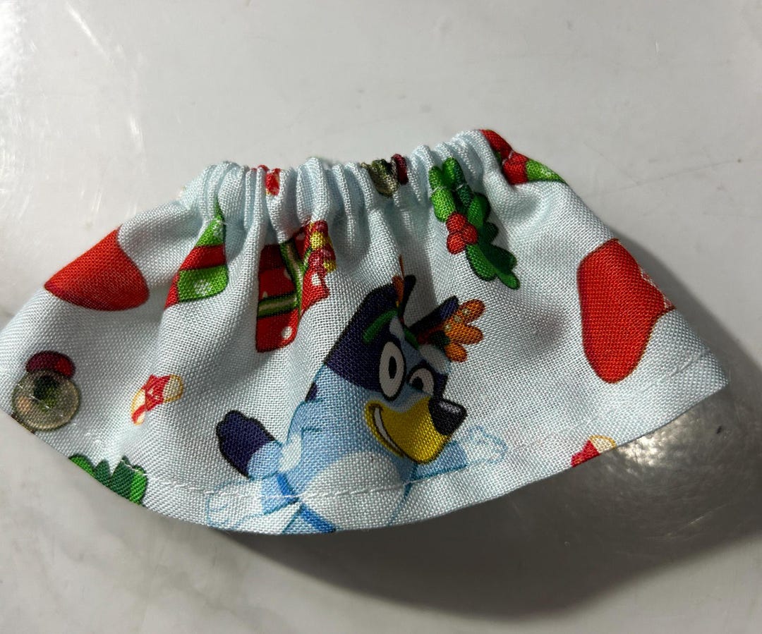 Bluey Christmas Skirt for 12 in Elf or Pixie by Christmas Shelf Clothes ...