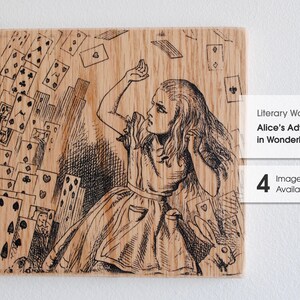 Literary Wall Tile: Alice's Adventures in Wonderland by - Etsy