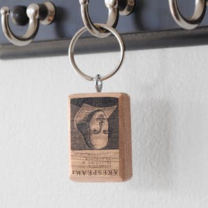 Literary Keychain: William Shakespeare hamlet | Etsy