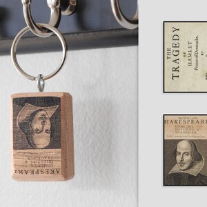 Literary Keychain: William Shakespeare hamlet | Etsy