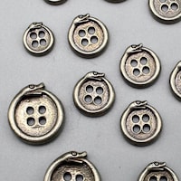 Illuminati Button: (1-1/2 Inch) All Seeing Eye Handmade Cast Silver ...