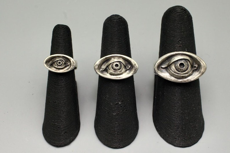 Eye See You, Plateau, Sterling Silver Sculpted Eye Ring, Made Bespoke ...