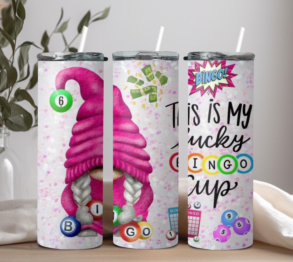 Bingo Tumbler, Gift, Bingo Cup, 20 Oz Waterbottle - Etsy