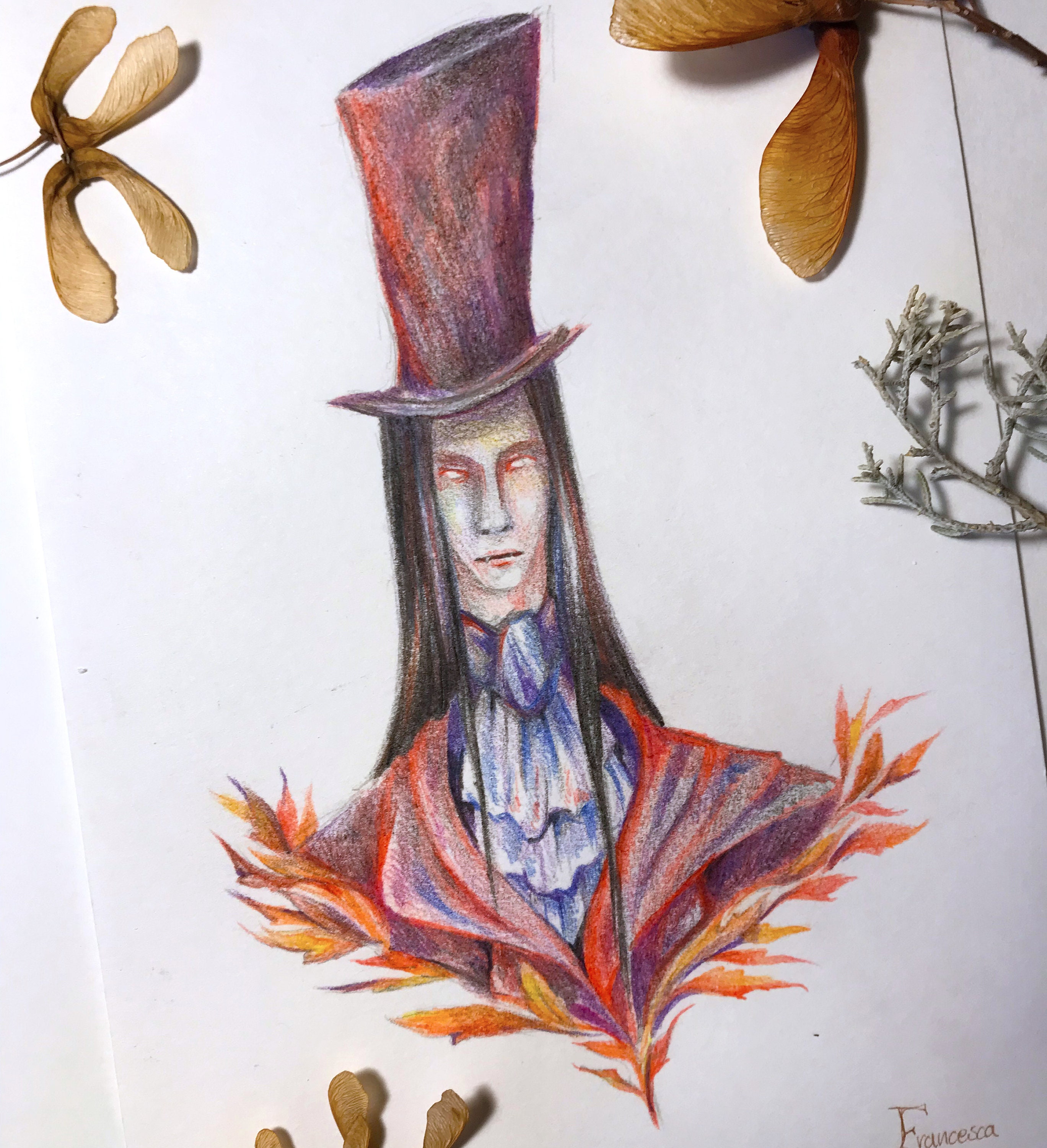 Victorian Vampire Pencil Drawing - Etsy