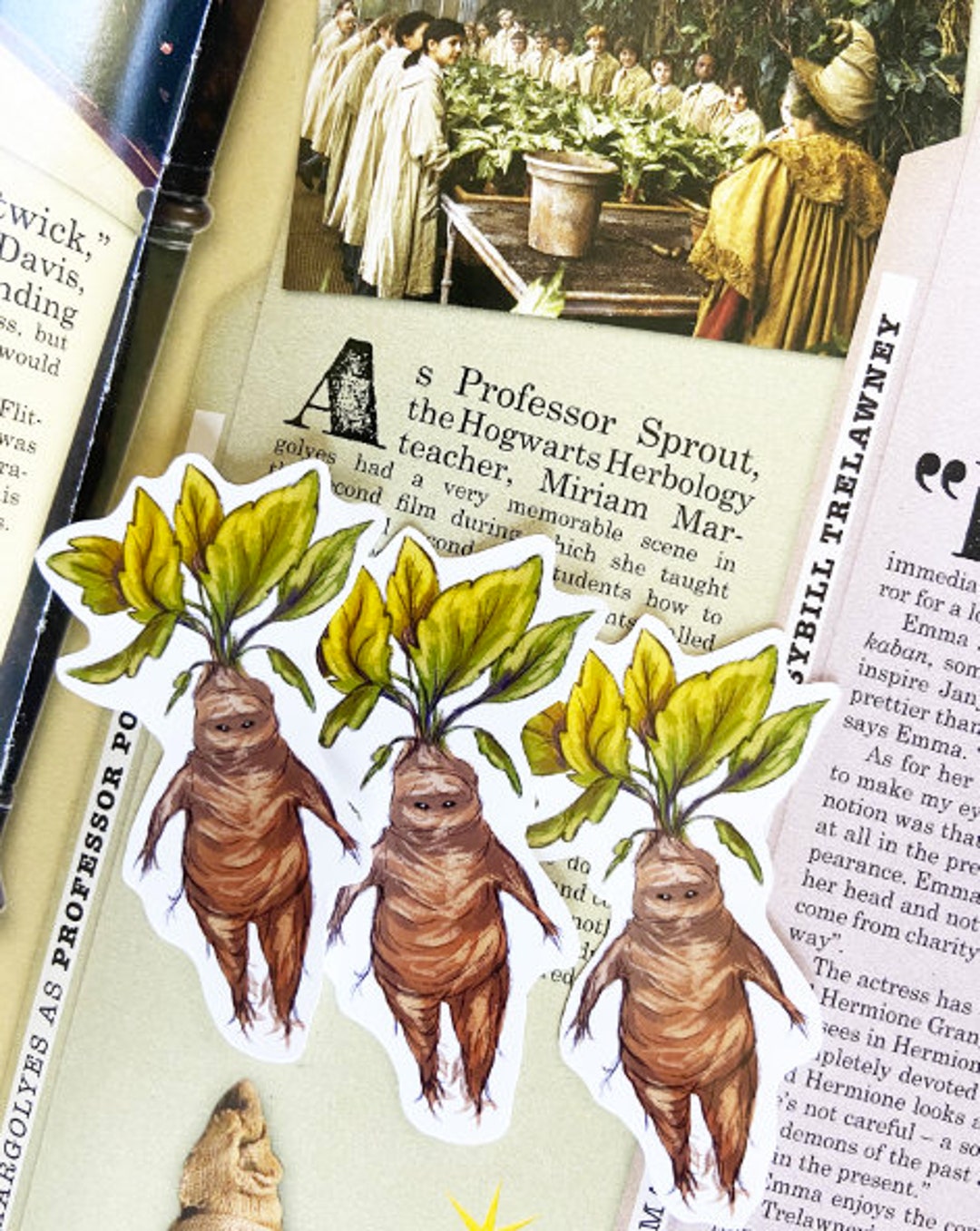Mandrake Magic Animals Stickers Hogwarts Creatures - Etsy
