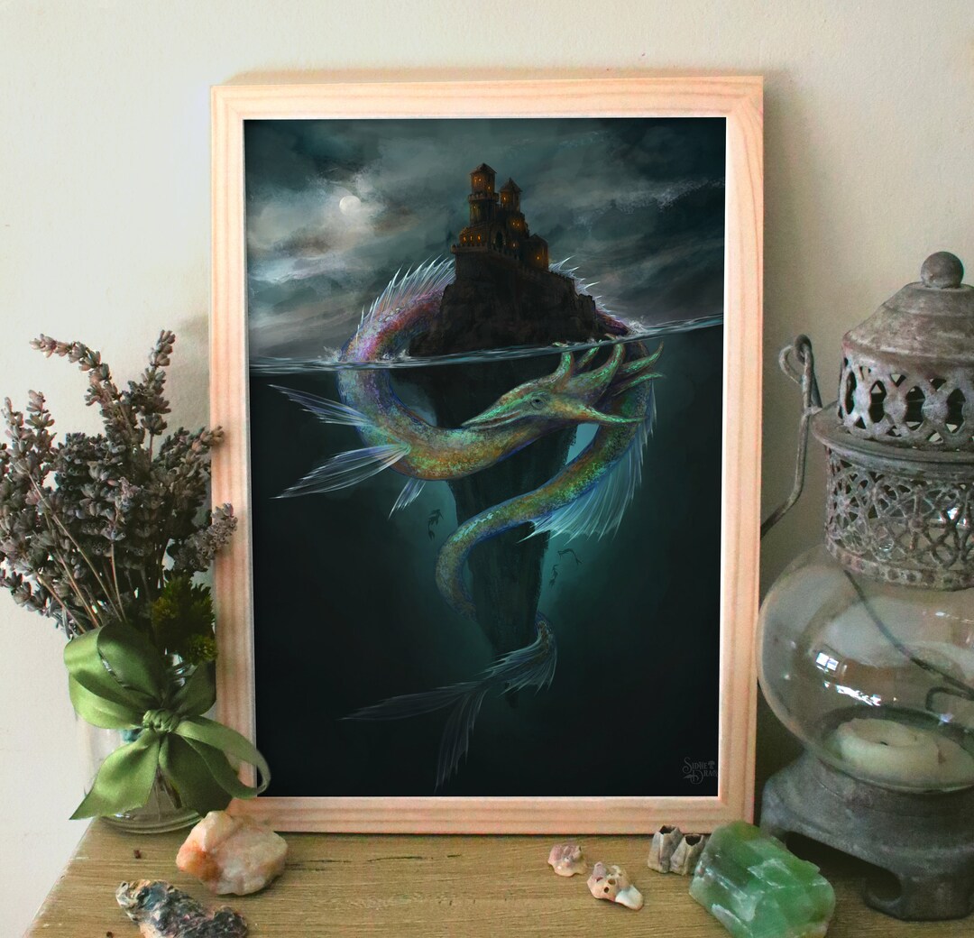 Giant Creature || Paper Prints || Wall Art Decor || Fantasy and Nature ...