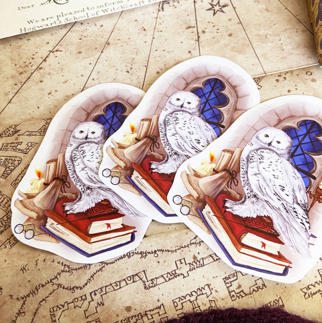 Hedwig Magic Animals Stickers Hogwarts Creatures Fantasy - Etsy