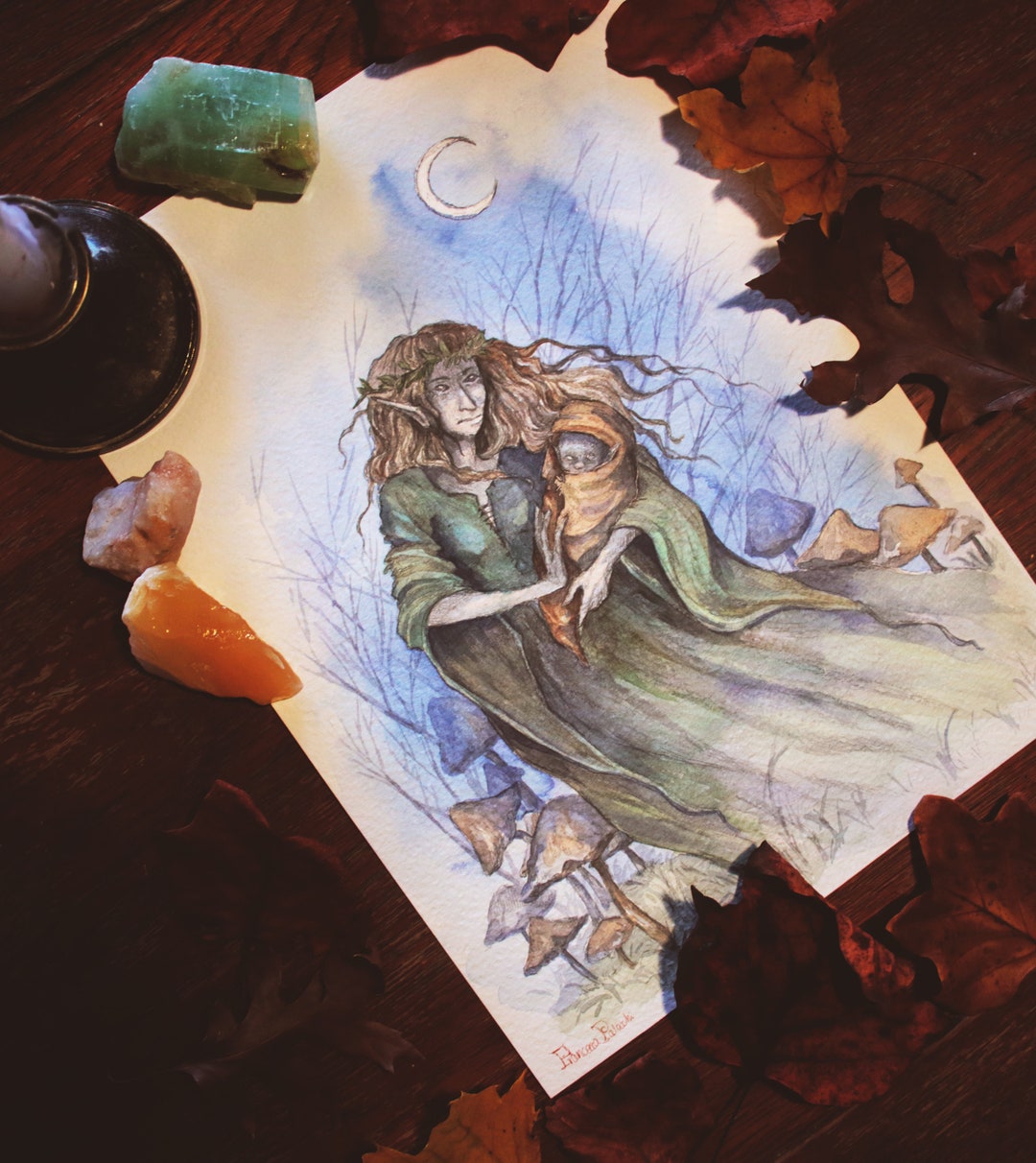 Changeling Watercolor Painting - Etsy