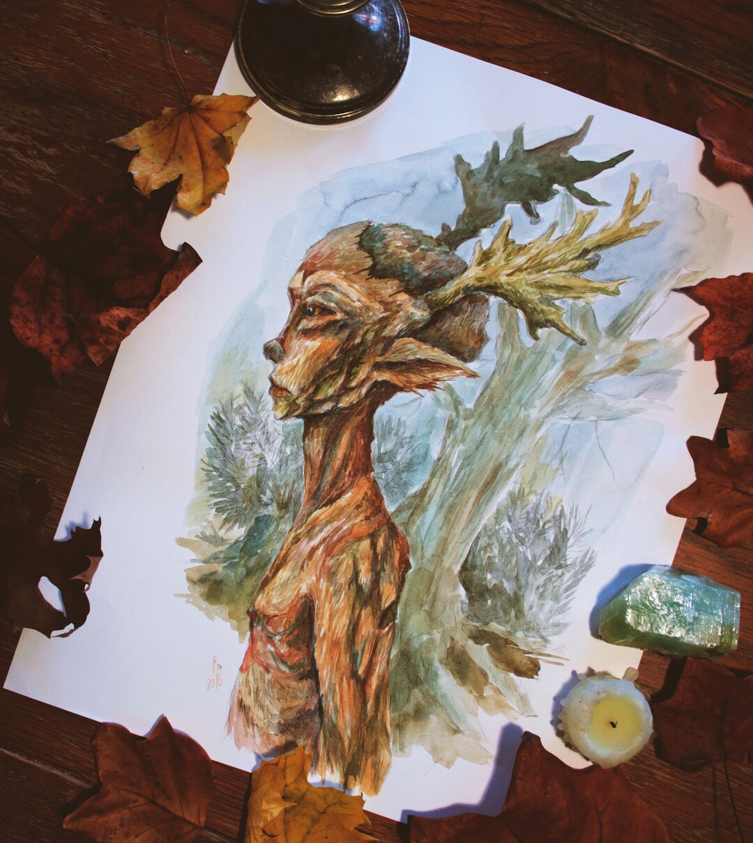 The Faun Watercolor Painting - Etsy