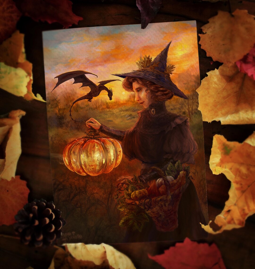 Edwardian Witch || Paper Prints || Wall Art Decor || Fantasy Art - Etsy