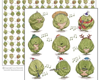 New Wrapping Paper: Green Holiday Gloves christmas Holiday - Etsy