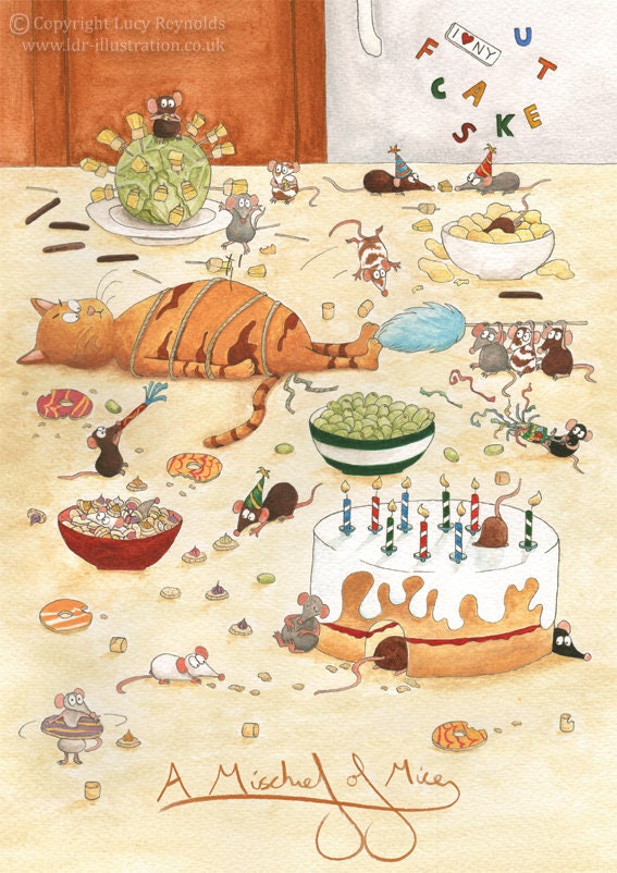 Mischief of Mice Card - Etsy