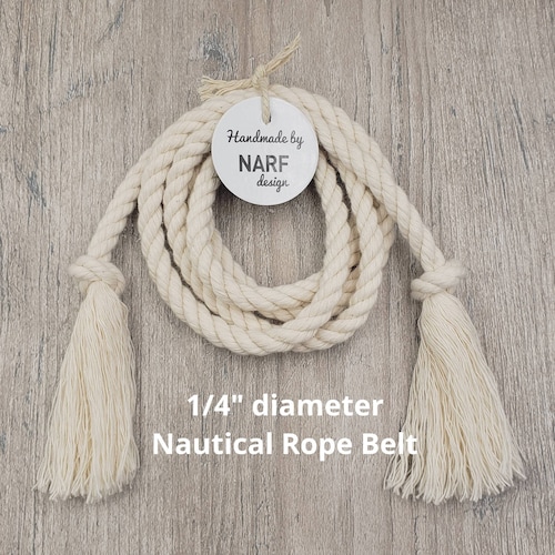Braided Silk Tassel Rope Belt Nautical - Etsy