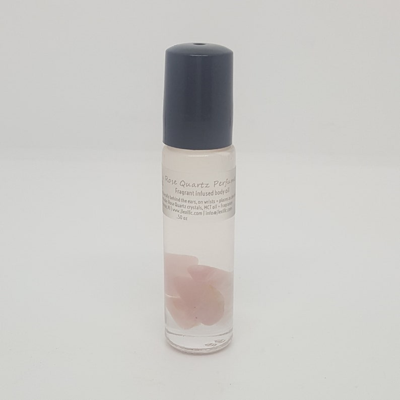 Rose Quartz Perfume Roll-on Perfume Perfume Rose Crystals - Etsy