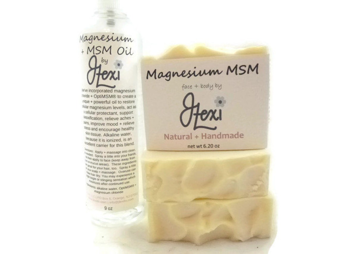 Magnesium MSM Magnesium Oil Msm Magnesium Msm Soap - Etsy