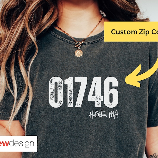 Shirts With Zip Code - Etsy