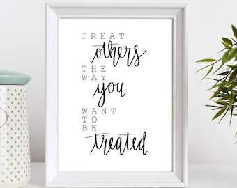 Bible Verse Golden Rule - Etsy