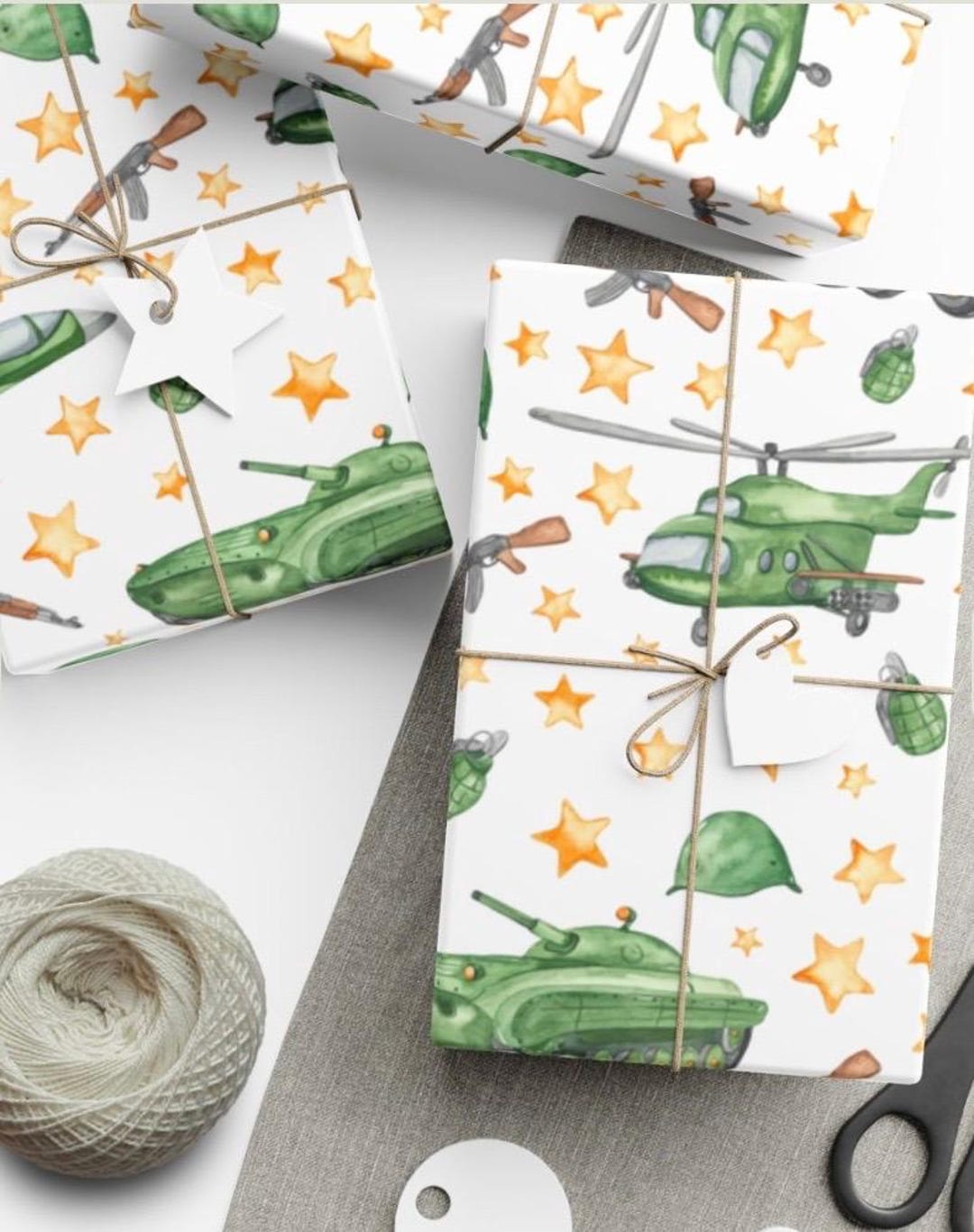 Military Wrapping Paper Sheets - Etsy