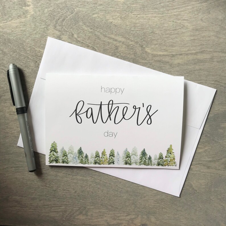 5x7 Printable Father's Day Card, Happy Father's Day - Etsy
