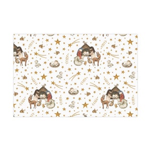 Nativity Scene Wrapping Paper Sheets, Christmas Wrapping Paper, Manger ...