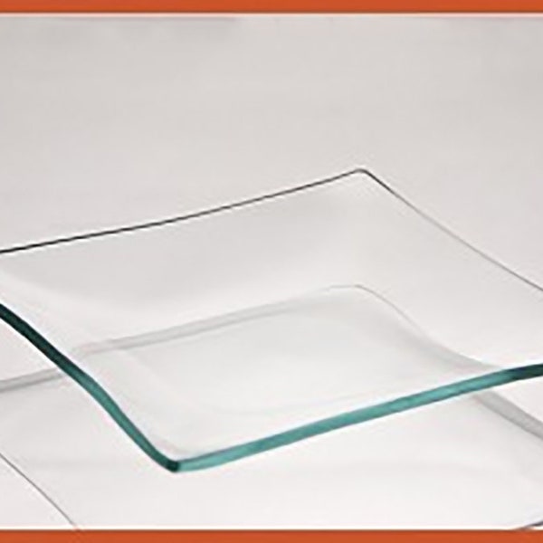 Square Glass Plate - Etsy