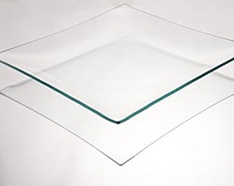 Square Glass Plate | Etsy