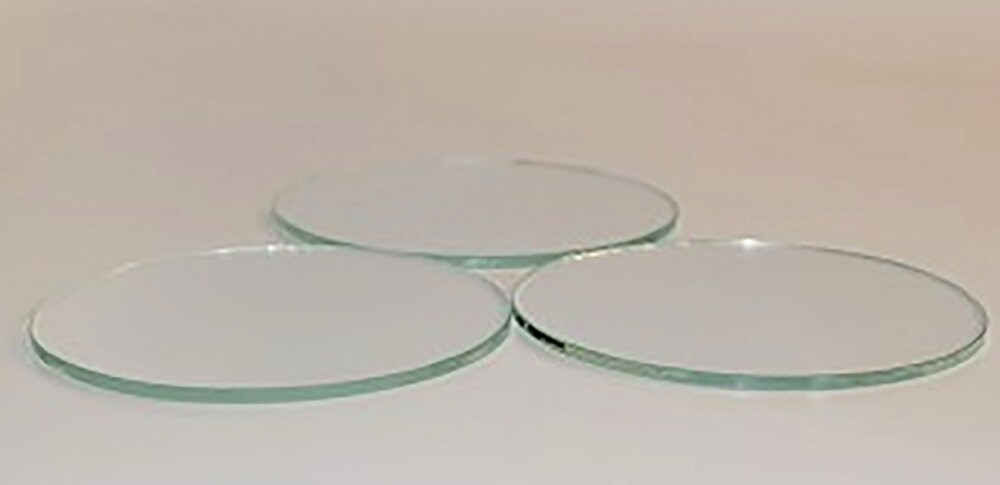 3 1/2 Inch Round Clear Glass Flat 3/32" Thick- Round Clear Glass Flat ...