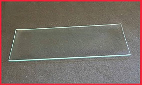 8 X 14 Inch Rectangle Big Bottom Bent Clear Glass Plate 1/8 | Etsy