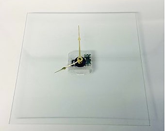 Square Glass Clock - Etsy