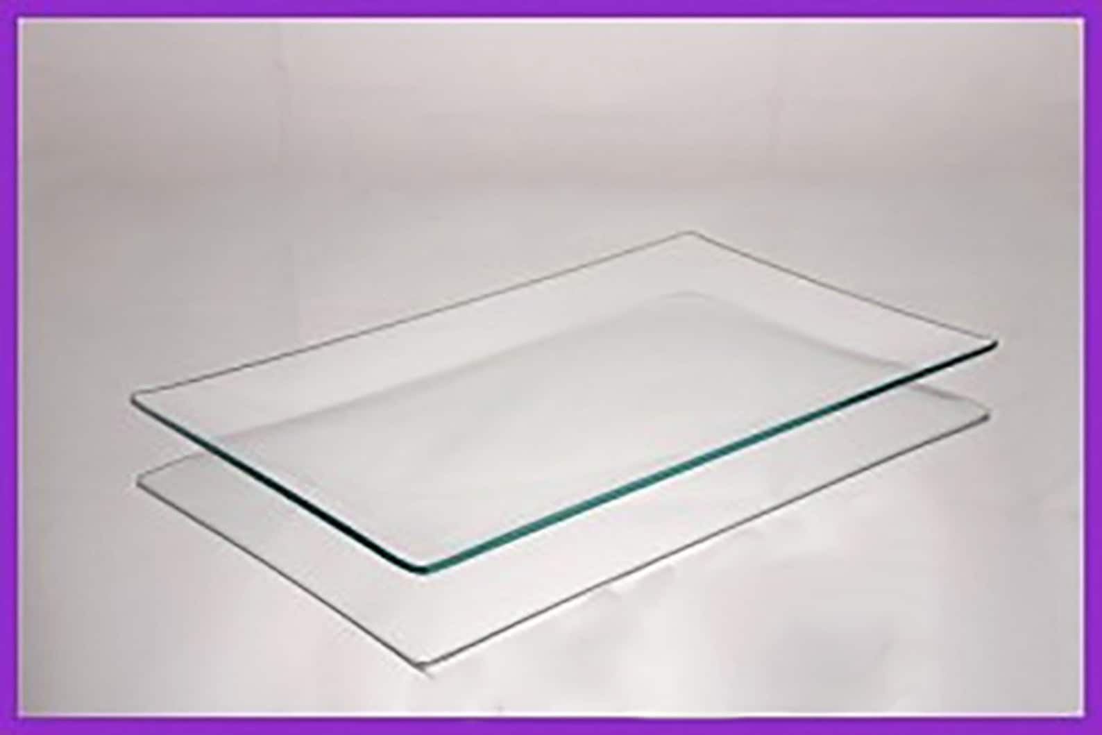 6 X 10 Inch Rectangle Shallow Bent Clear Glass Plate 1/8 Thick - Etsy