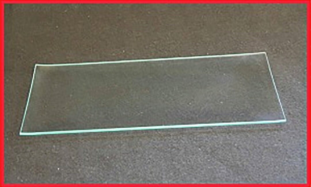8 X 11 Inch Rectangle Big Bottom Bent Clear Glass Plate 1/8 Thick ...