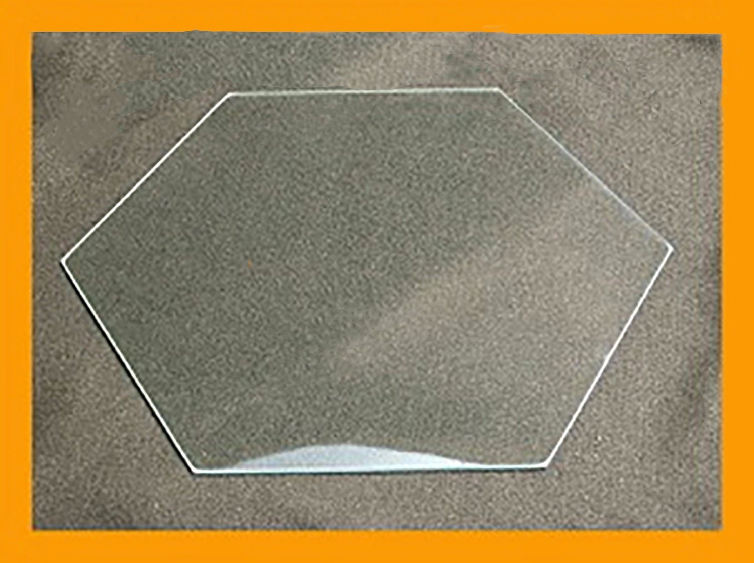 Home & Living Home Décor 18 Inch Triangle Clear Glass Plate 316 thick ...