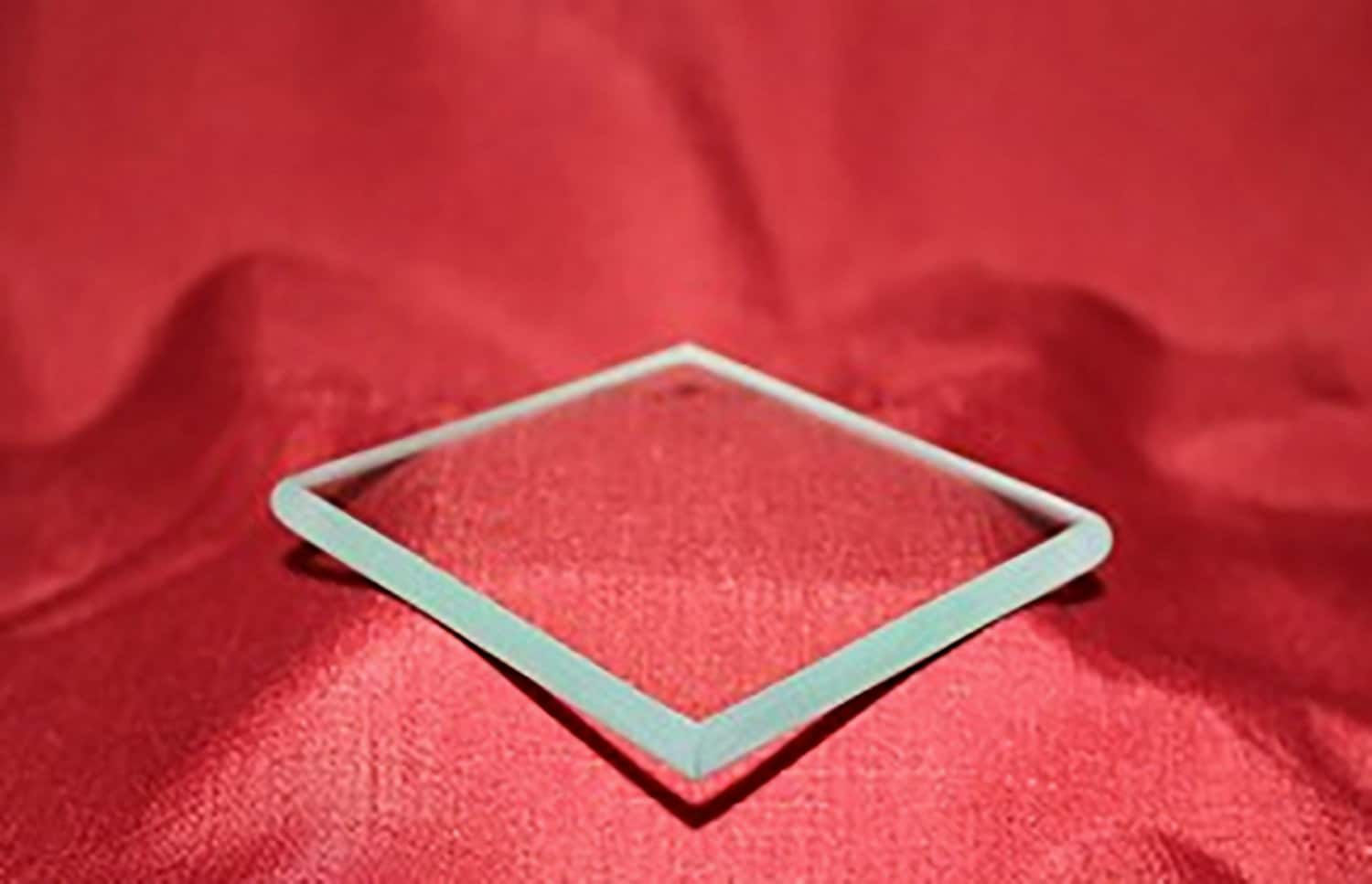 4 Inch Square Clear Glass Paperweight 3/8 Thick - Etsy