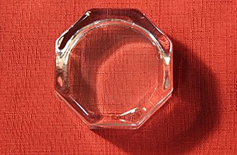 3 Inch Octagon Crystal Paperweight Octagon Crystal Clear - Etsy