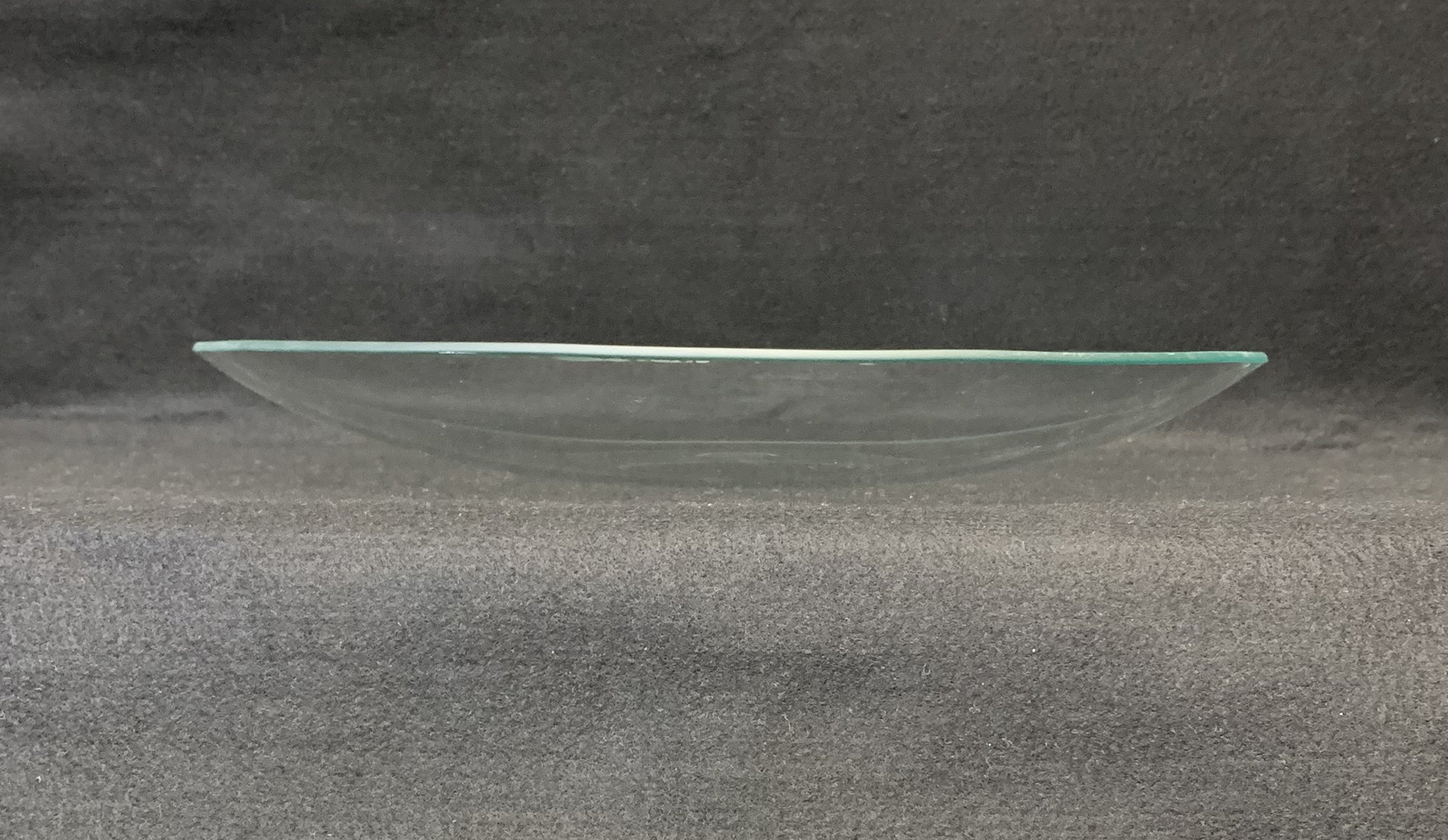 13 Inch Round Bent Clear Glass Bowl 1/8 Thick Round - Etsy