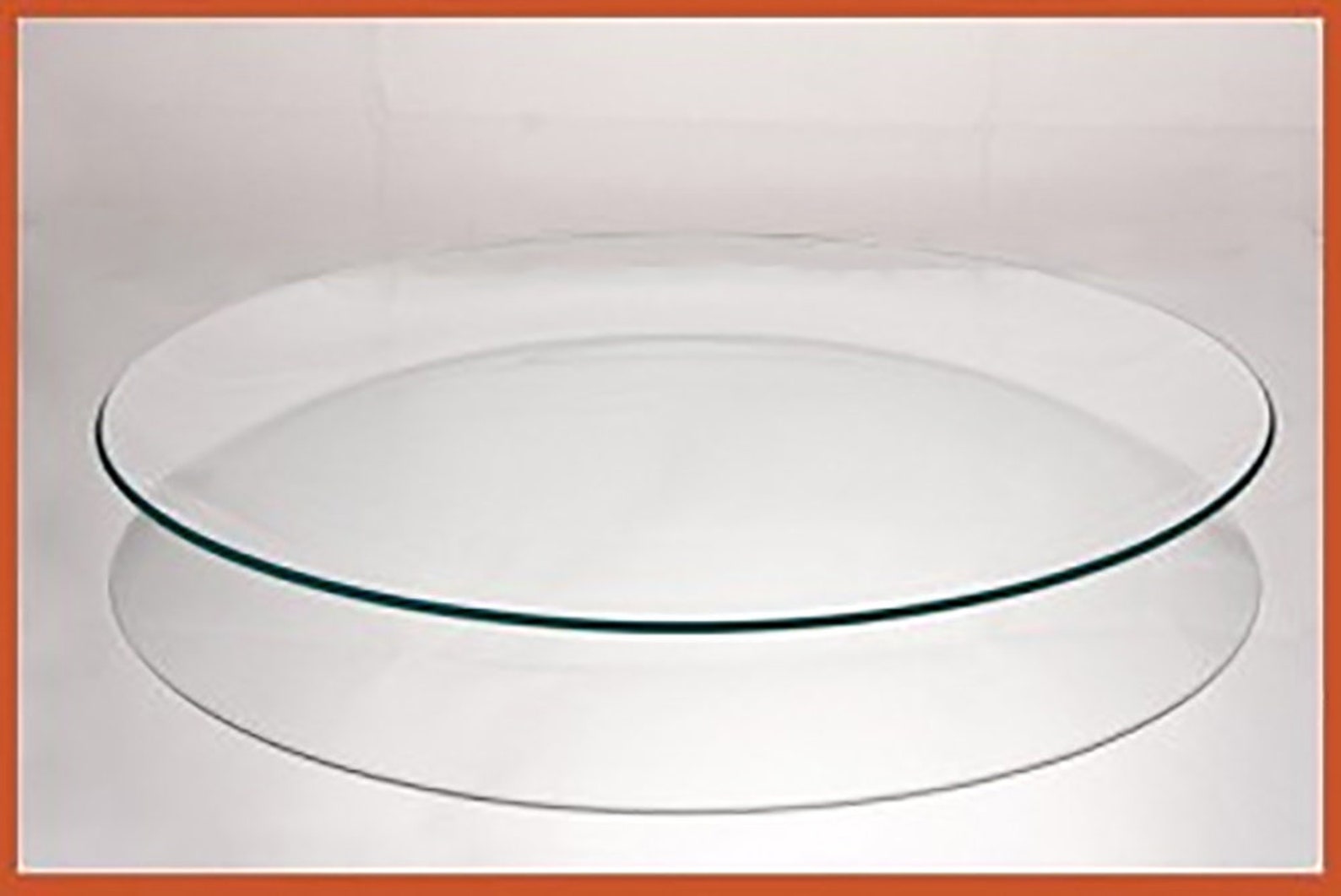 12 Inch Round Bent Clear Glass Plate 3/16" Thick- Round Glass Plate for ...