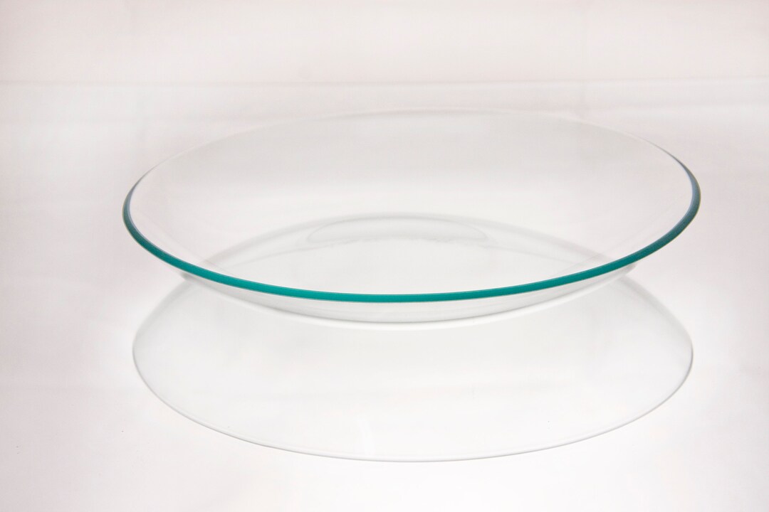 13 Inch Round Bent Clear Glass Bowl 1/8" Thick - Round Glass Bowl for ...