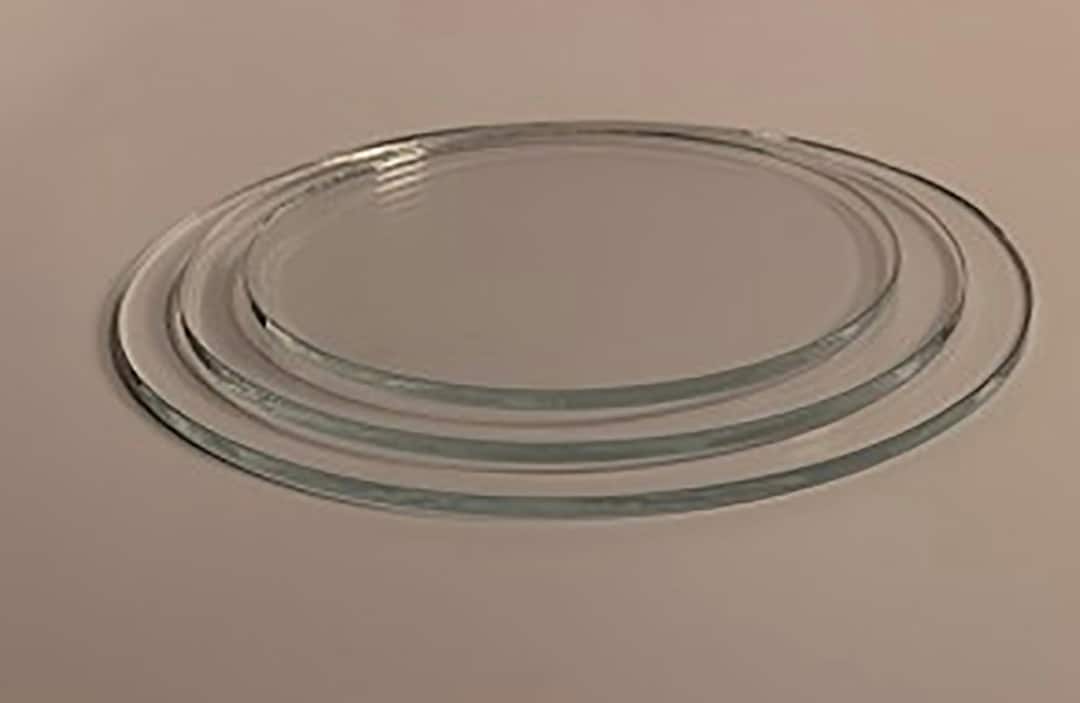 5 Inch Round Low Iron Clear Flat Glass, 4 MM Thick- Round Clear Flat ...