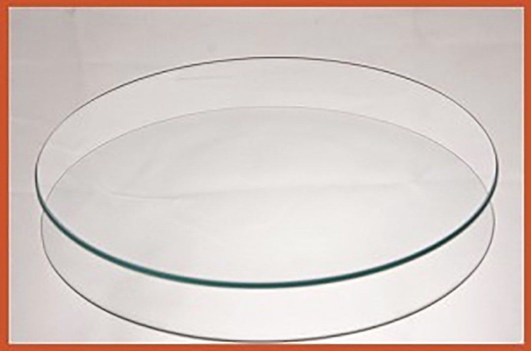 9 Inch Round Bent Clear Glass Plate 1/8 Thick - Round Glass Plate for ...