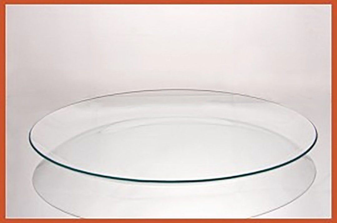 13 Inch Round Bent Clear Glass Plate 1/8" Thick -round Glass Plate for ...