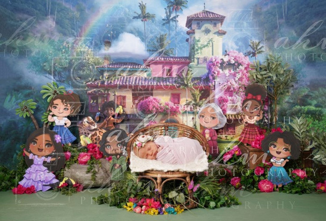 Encanto Newborn Digital Backdrop Bed Boy Girl Baby Infant Composite ...