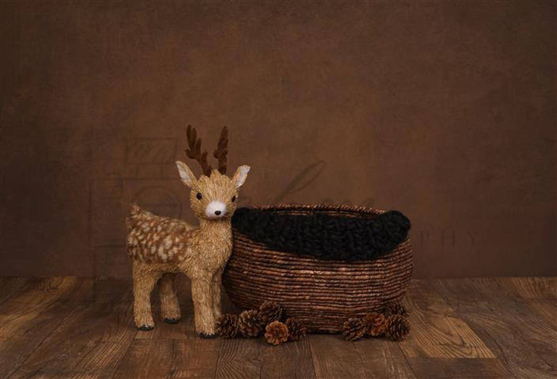 Deer Newborn Digital Backdrop Forest Animal Hunting Boy Baby - Etsy