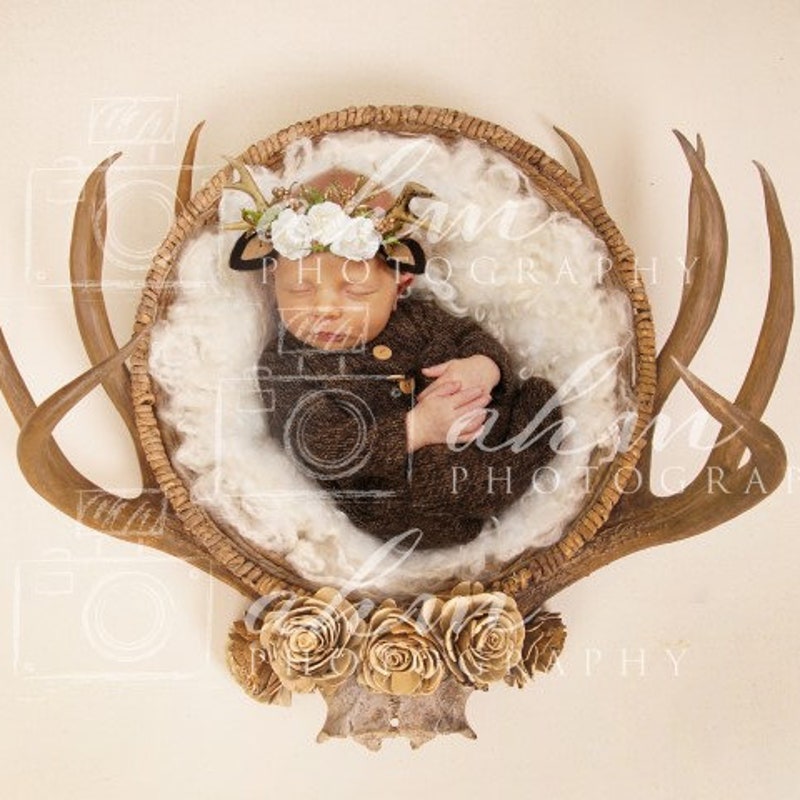 Hunting Newborn Digital Background - Etsy