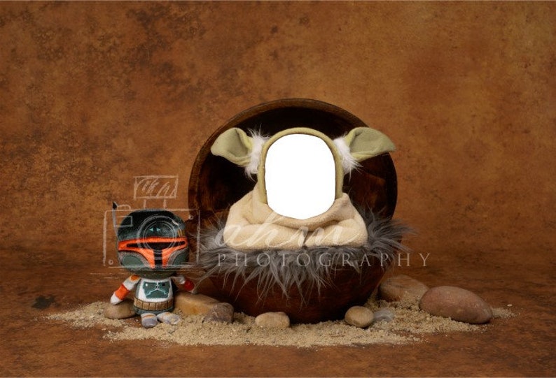 Child Star Wars Face Insert Newborn Digital Backdrop Pod Space Alien ...