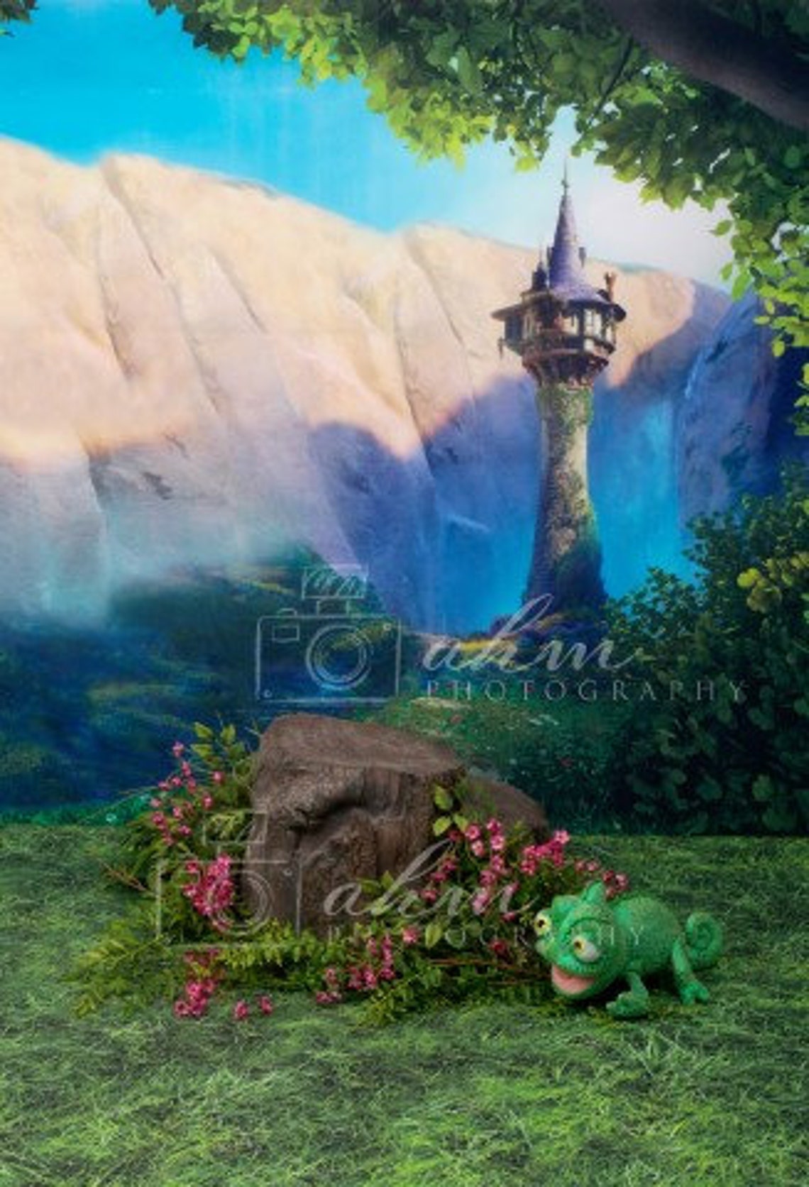 Rapunzel Tangled Sitter Digital Backdrop Sitting up First - Etsy