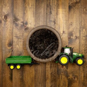John Deere Tractor Newborn Digital Backdrop Boy Green Cowboy Farmer ...