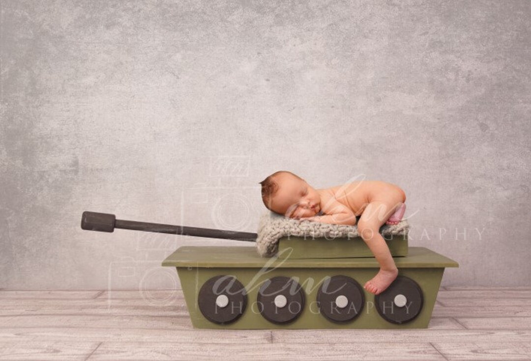 Newborn Digital Backdrop Tank American Flag Army Boy Baby Background ...