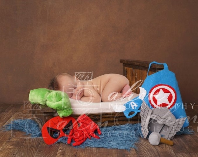 Super Heroes Baby Boy Digital Newborn Backdrop/background Prop - Etsy