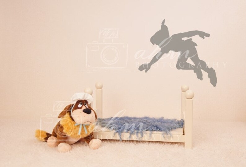 Newborn Digital Backdrop Girl Peter Pan Wendy Nana Bed Prop - Etsy