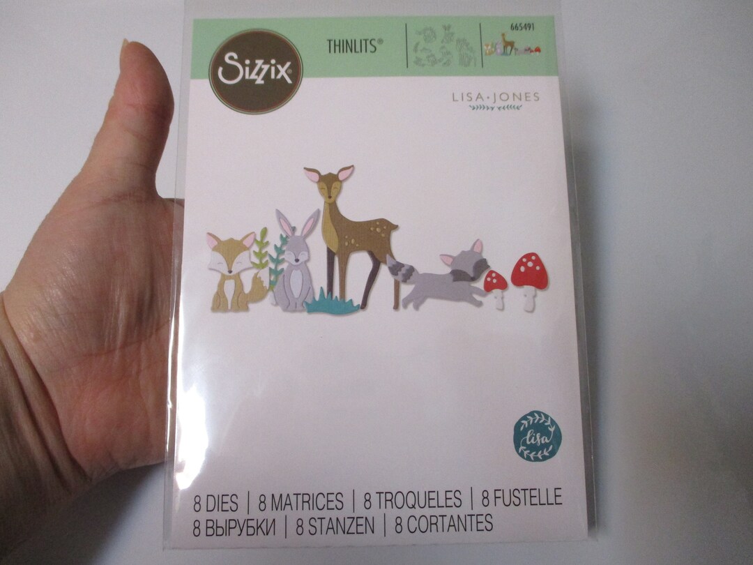 Sizzix Woodland Nature Thinlit Die Set-christmas Die Set-animal Die Set - Etsy